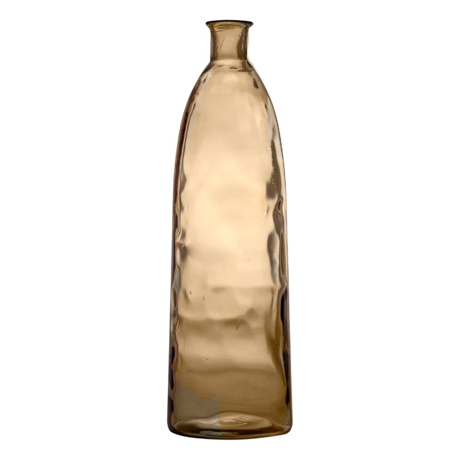 Brown Spanish Glass Vase, 32"