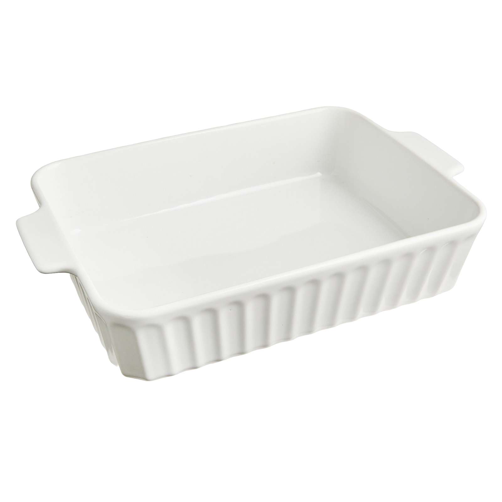 Real Simple White Rectangle Baking Dish, 12x7.6