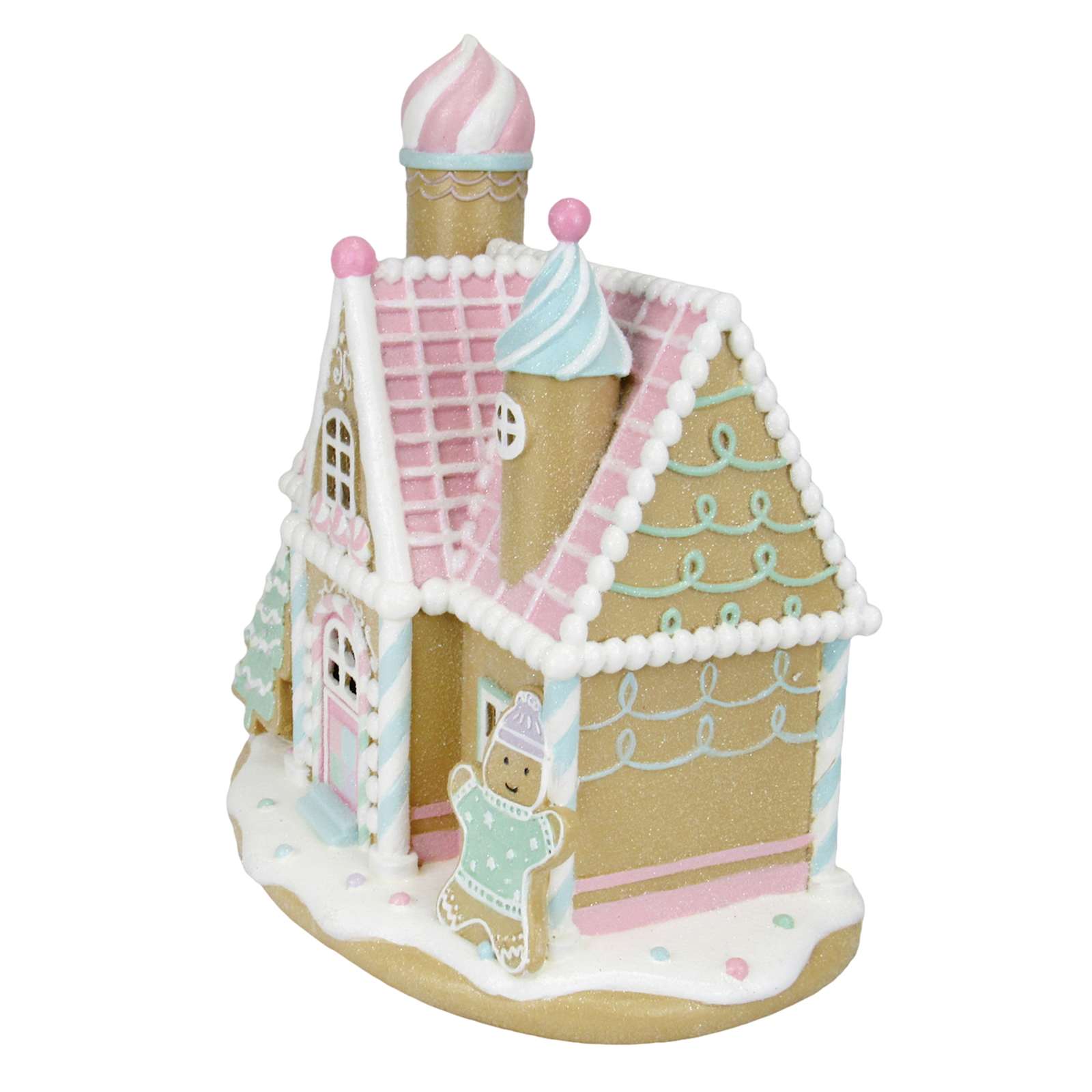 Pastel Gingerbread House, 10"