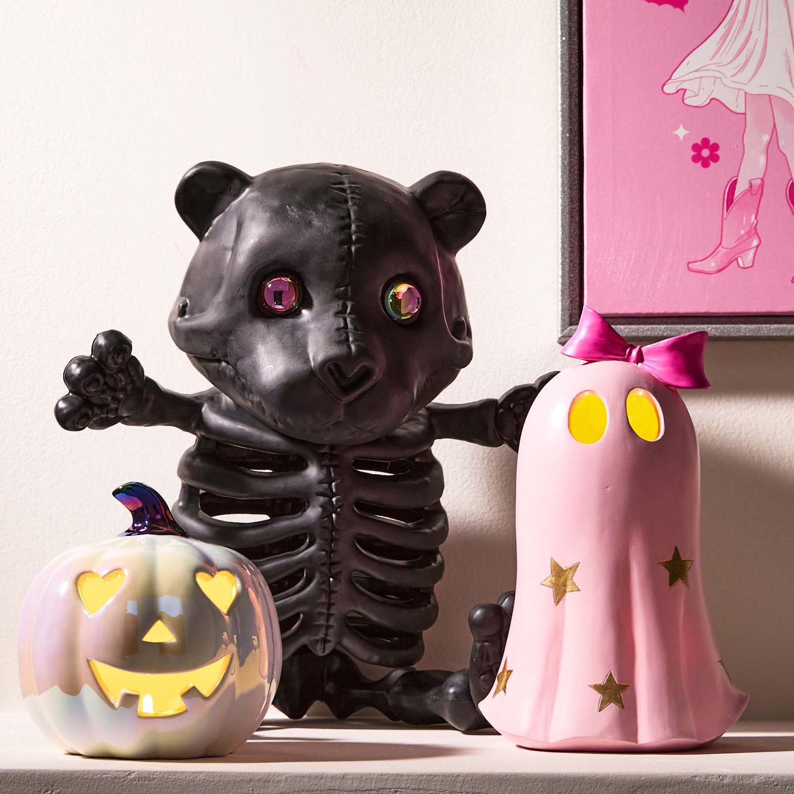 Hey Boo! LED Ceramic Pumpkin, 5.5" | At Home
