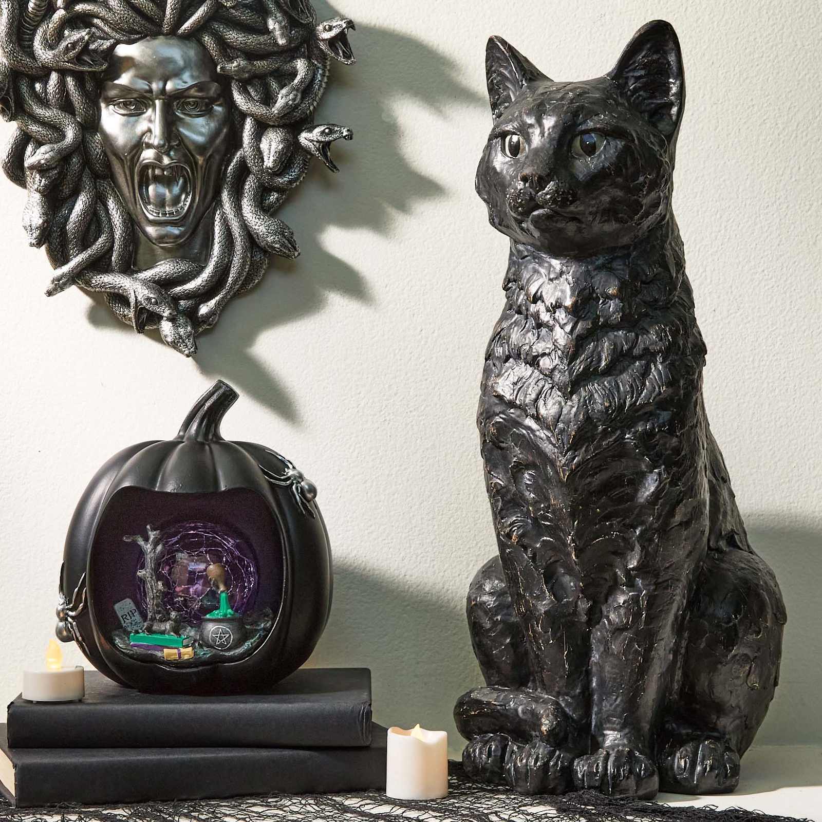 Spellbound Sitting Cat, 18" | At Home