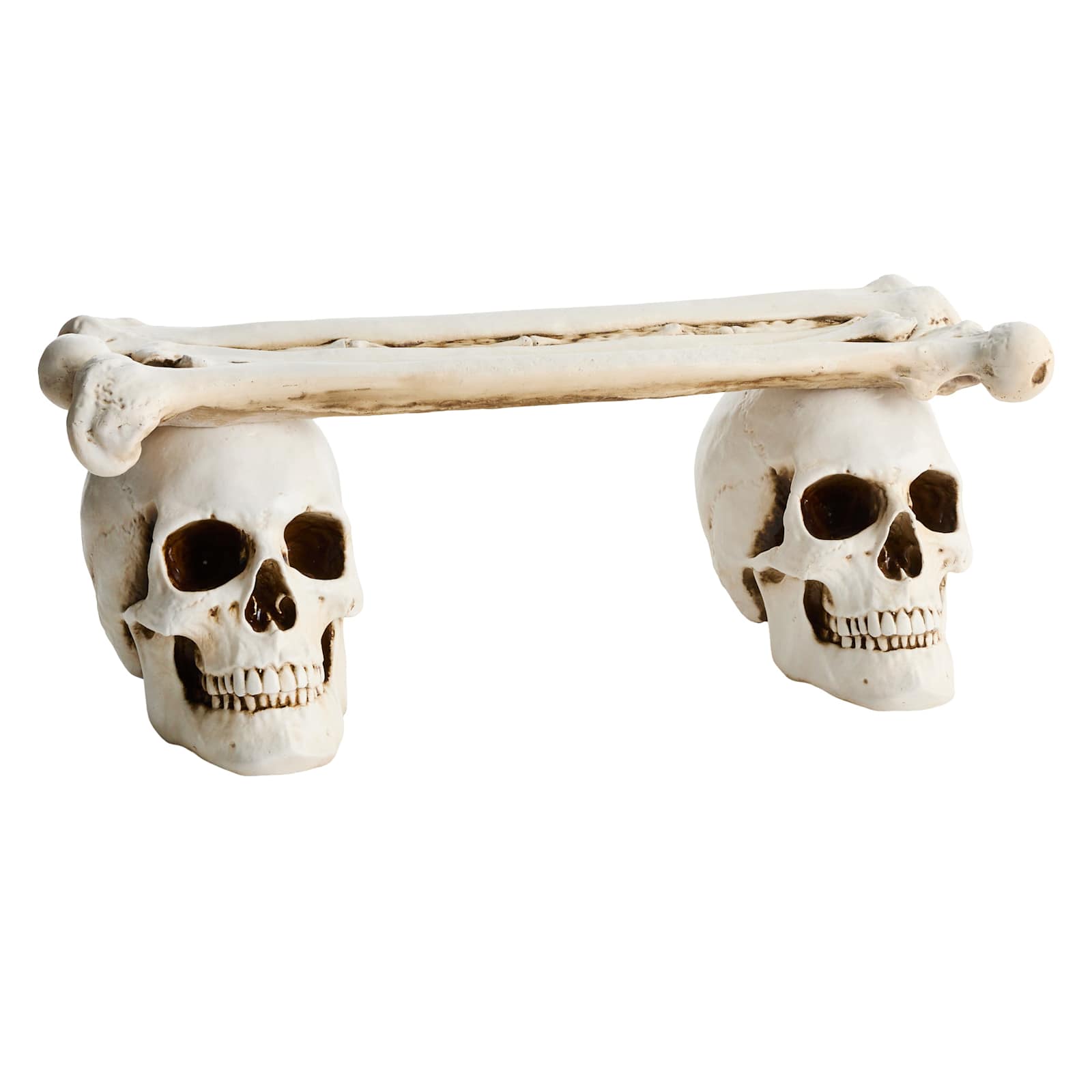 Lighted Skull & Bones Bench | At Home