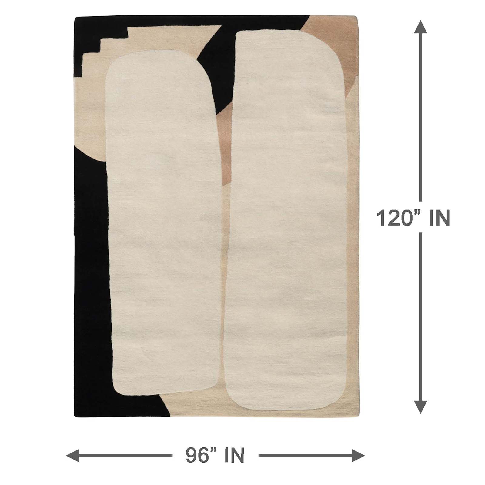 (A485) Genesis Geo Tufted Area Rug, 8x10