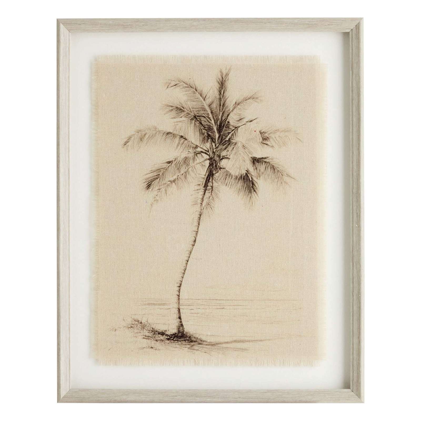 Pencil Sketched Palm Tree Wall Art, 17x21