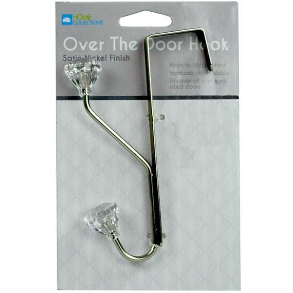 Single Over the Door Hook, Nickel