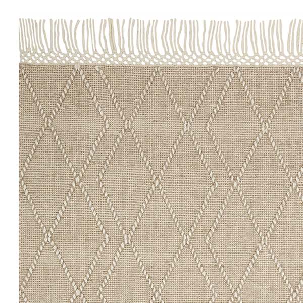 Noe Beige Diamond Design Rug | At Home