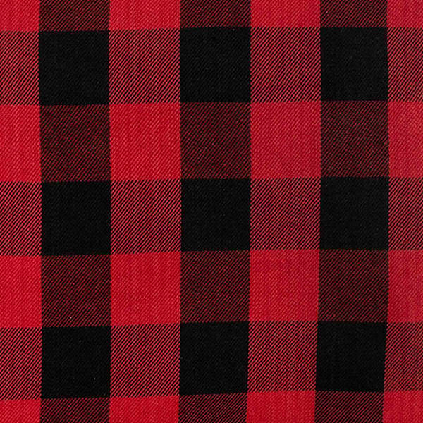 Red & Black Buffalo Plaid Throw Pillow, 18"