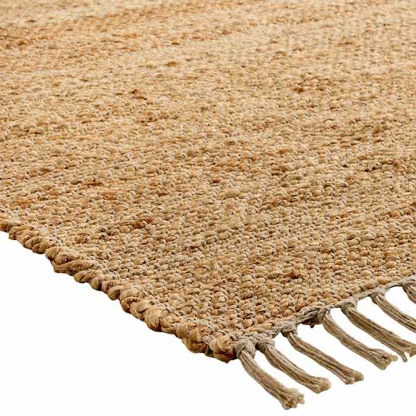 Lawrence Jute Fringe Area Rug 5x7 | At Home