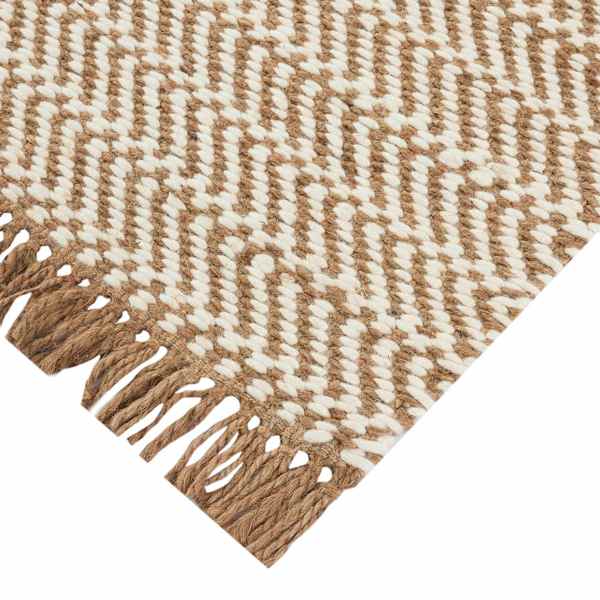 Moore Natural Herringbone Area Rug 5x7 | At Home