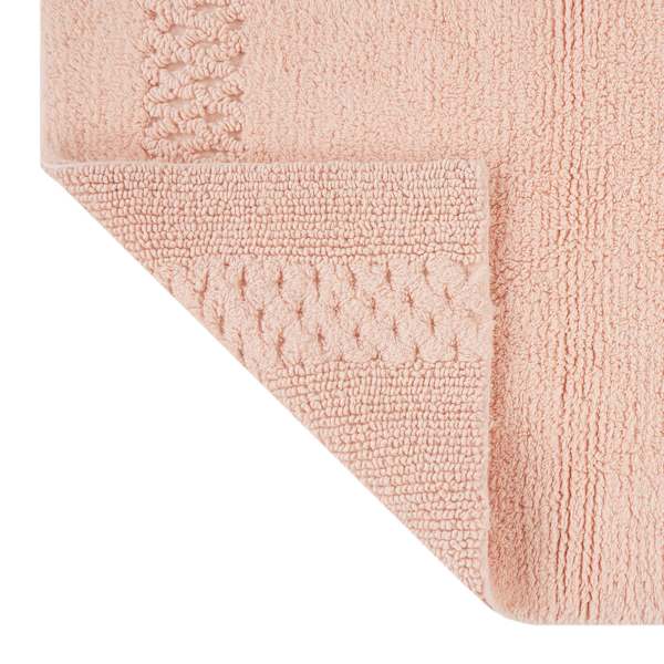 Providence Reversible Pink Bath Rug, 20x30