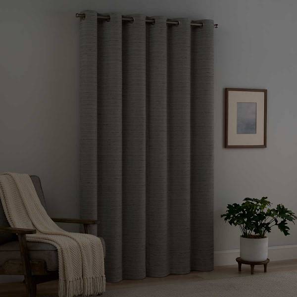 Grey blackout eyelet curtains store