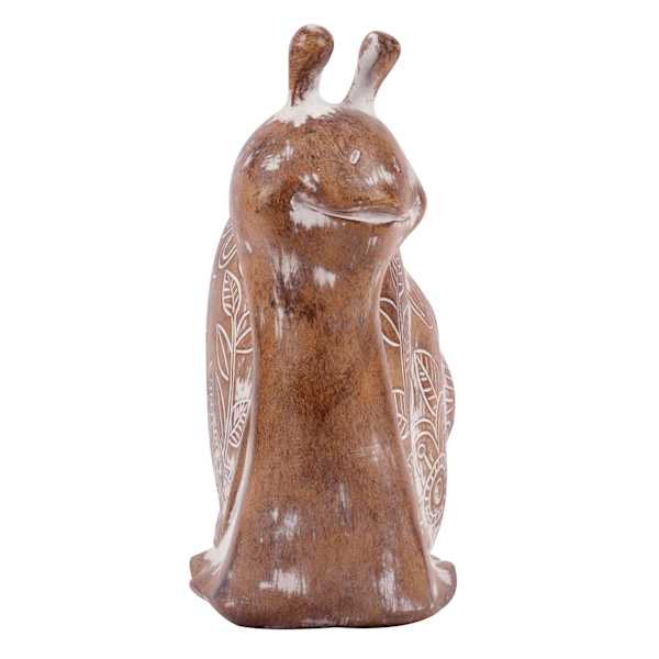 Honeybloom Rustic Snail Outdoor Garden Statue, 10" | At Home