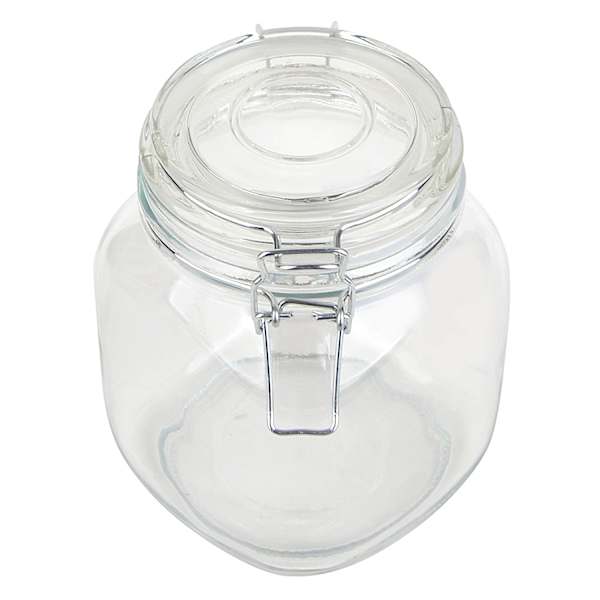 Glass Canister with Glass Lock Lid, 34oz