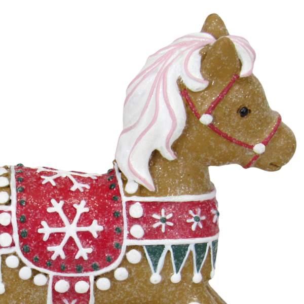 Gingerbread Lane Rocking Horse Table Decor 5in | At Home