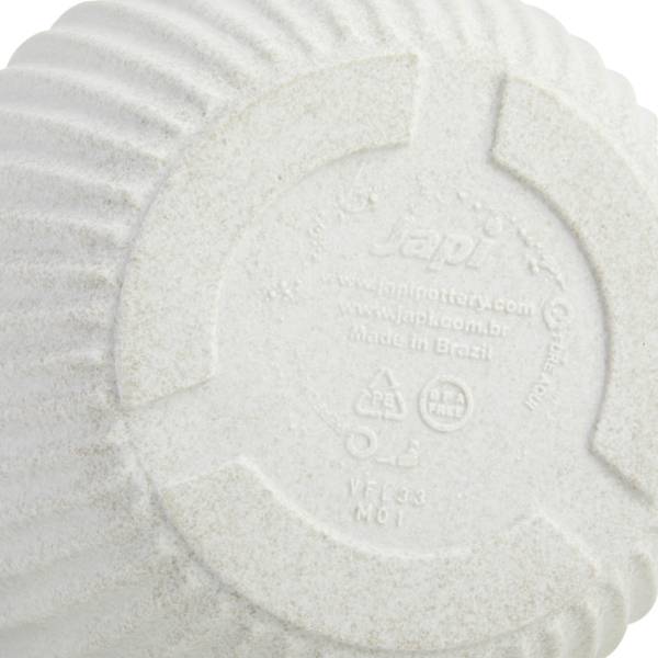 Japi Off-White Tall Fluted Outdoor Planter, Small | At Home