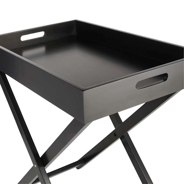 Laura Folding Tray Table - Black