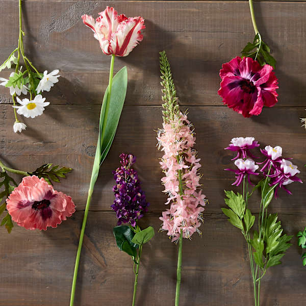 Willow Crossley Red Soft Tulip Floral Pick, 27"