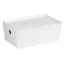 White Storage Container, Medium