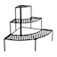 Black Tiered Metal Plant Stand, 24"