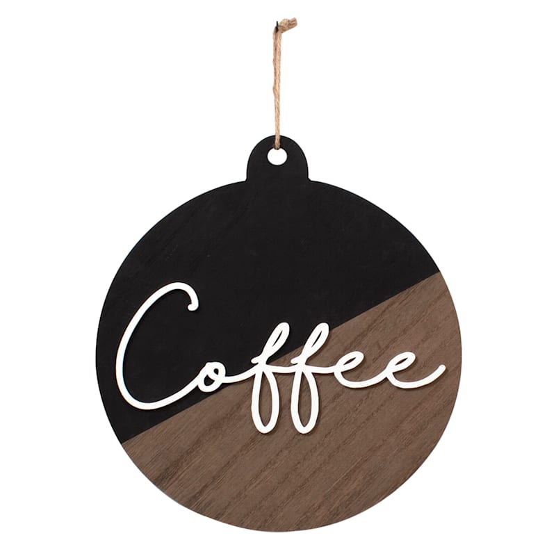 Coffee Round Wall Sign, 12"