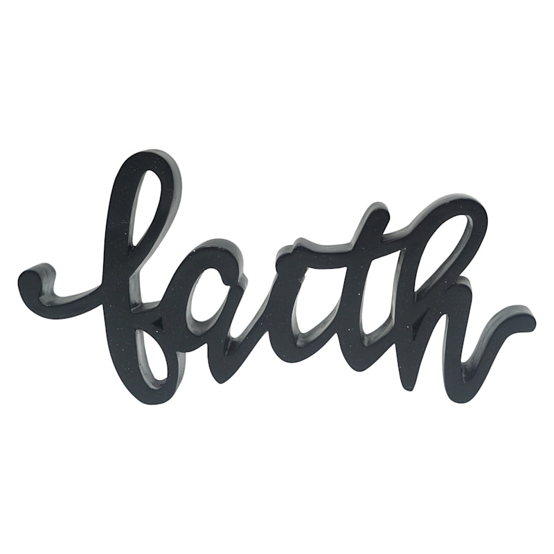 Faith Cutout Table Sign, 10x5