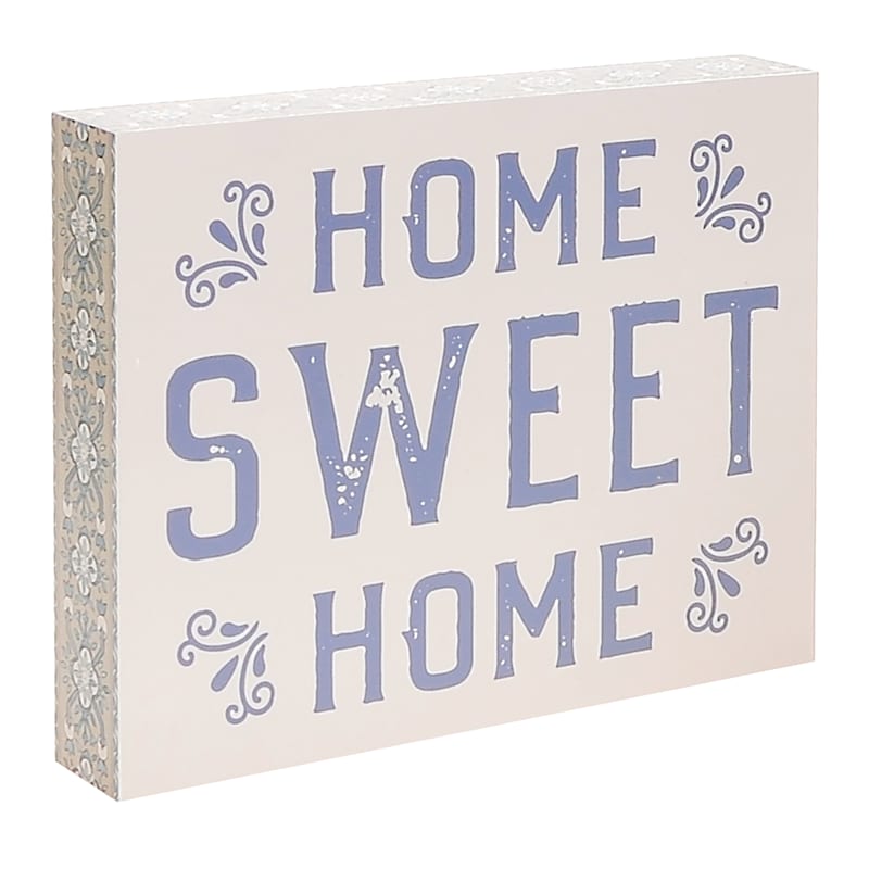 Home Sweet Home Block Sign, 10x8