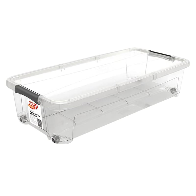 Clear Classic Latch Under Bed Storage Container 36l