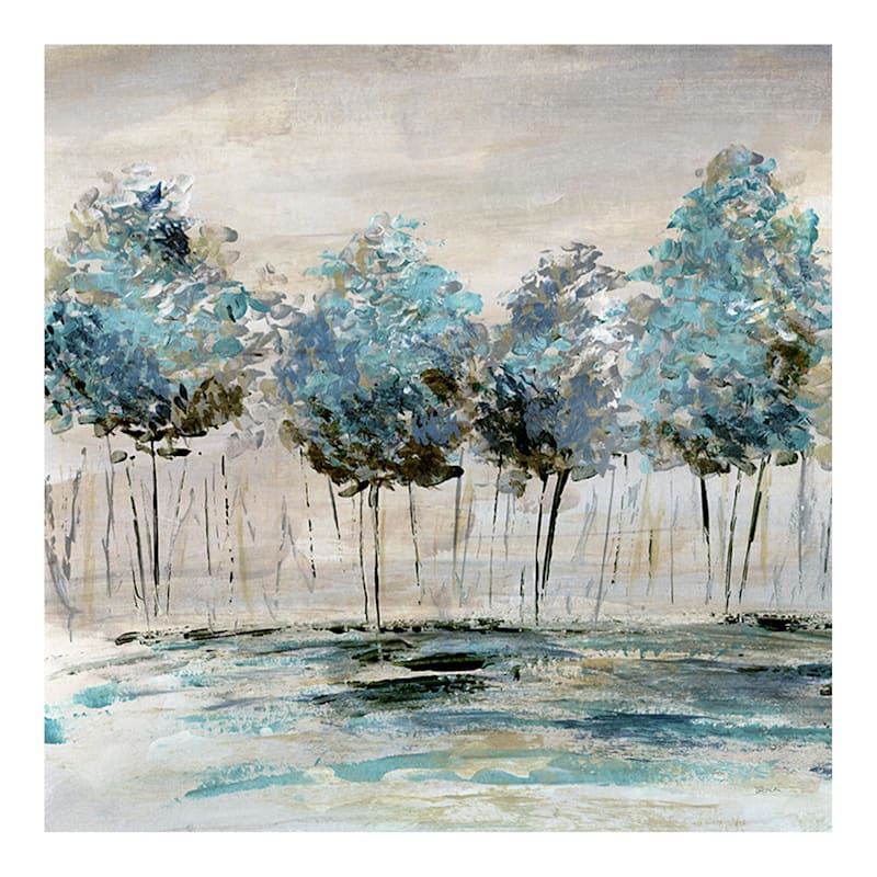 Four Trees Canvas Wall Art, 35"