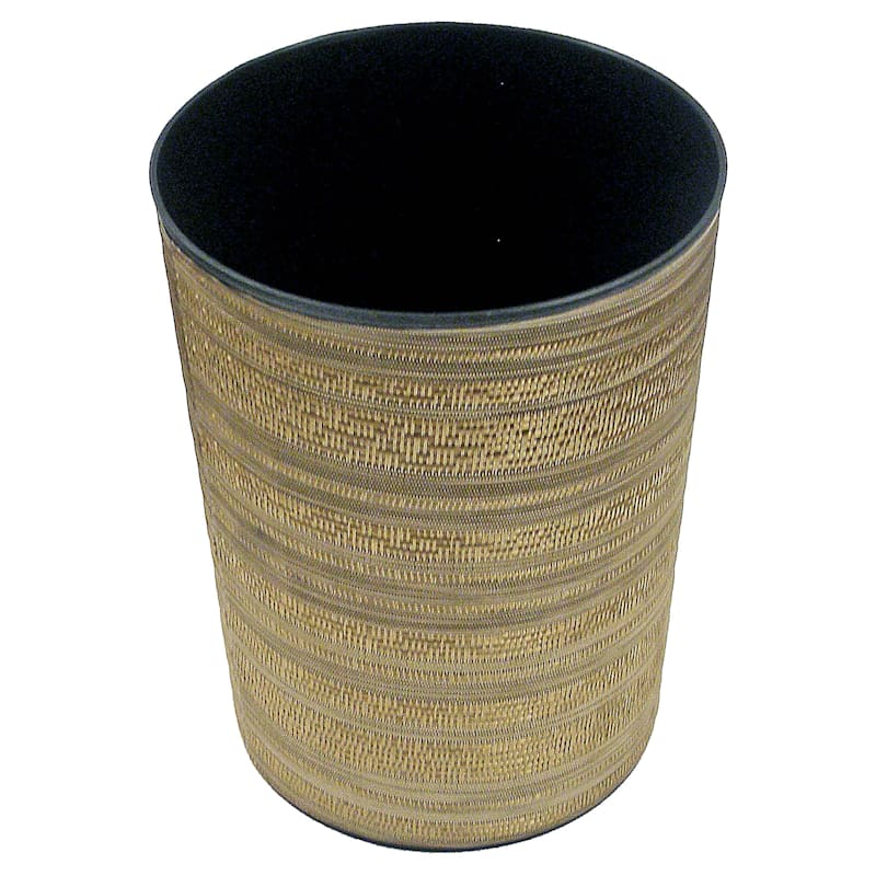 Deco Wrap Round Wastebasket, Gold