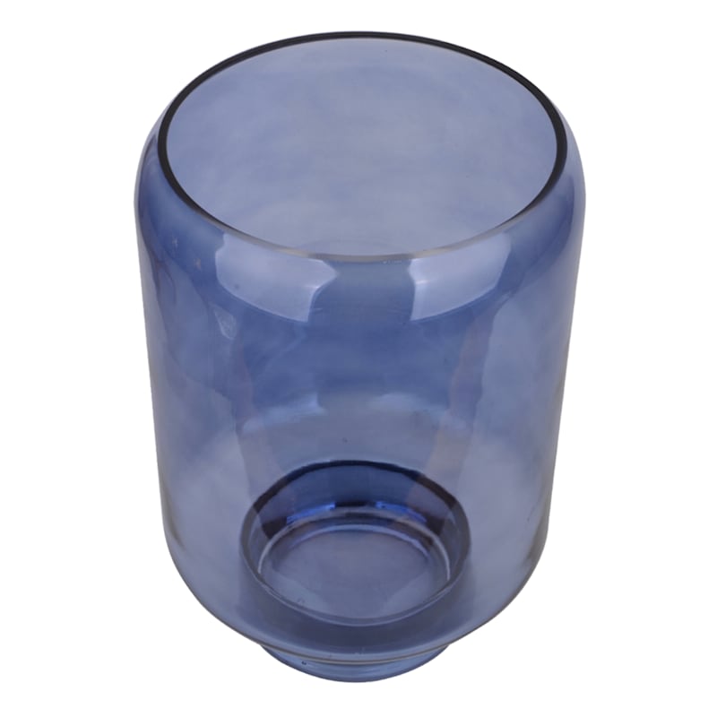 Laila Ali Clear Blue Glass Vase 8
