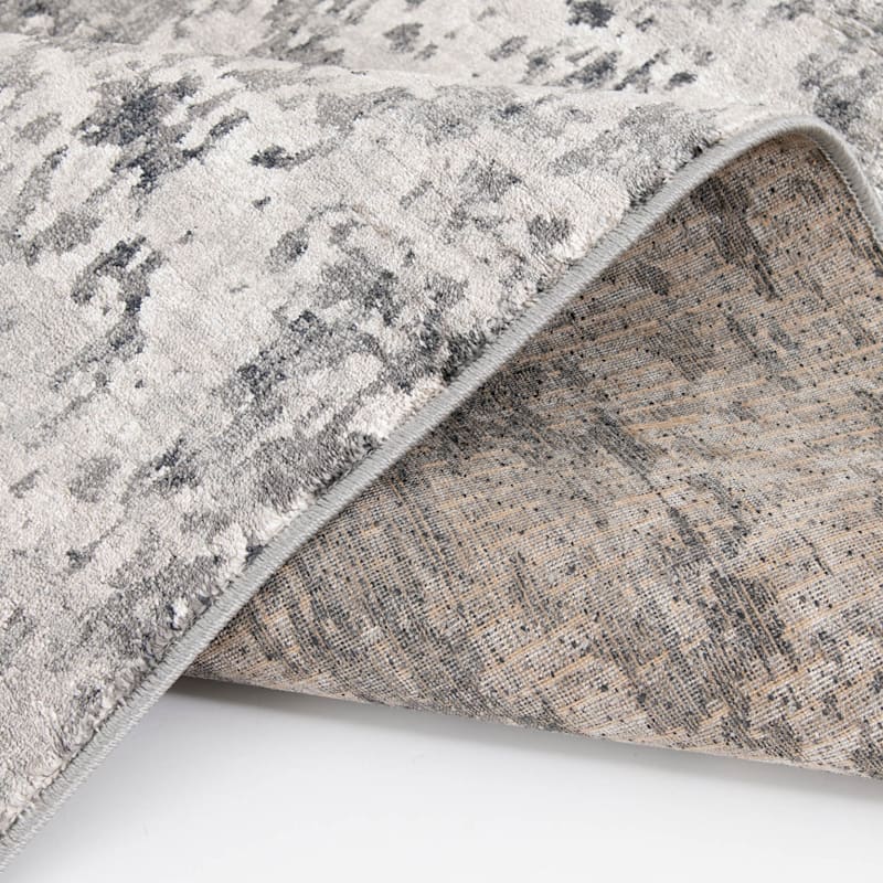 Crosby St. Adore Black and Grey Abstract Area Rug 5x7 | Area Rugs | At Home