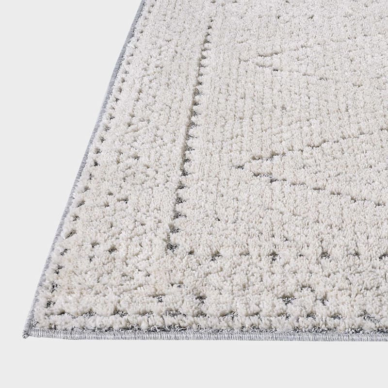 House White and Grey Diamond Design Area Rug 8x10 | Home Decor | At Home