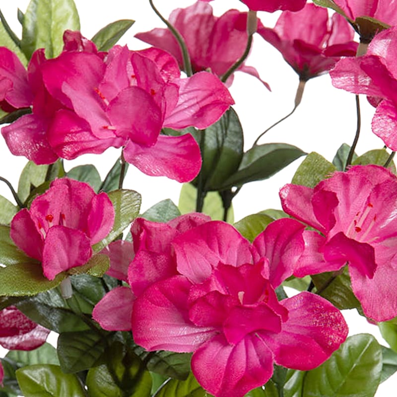 Red Azalea Floral Spray, 19.5"