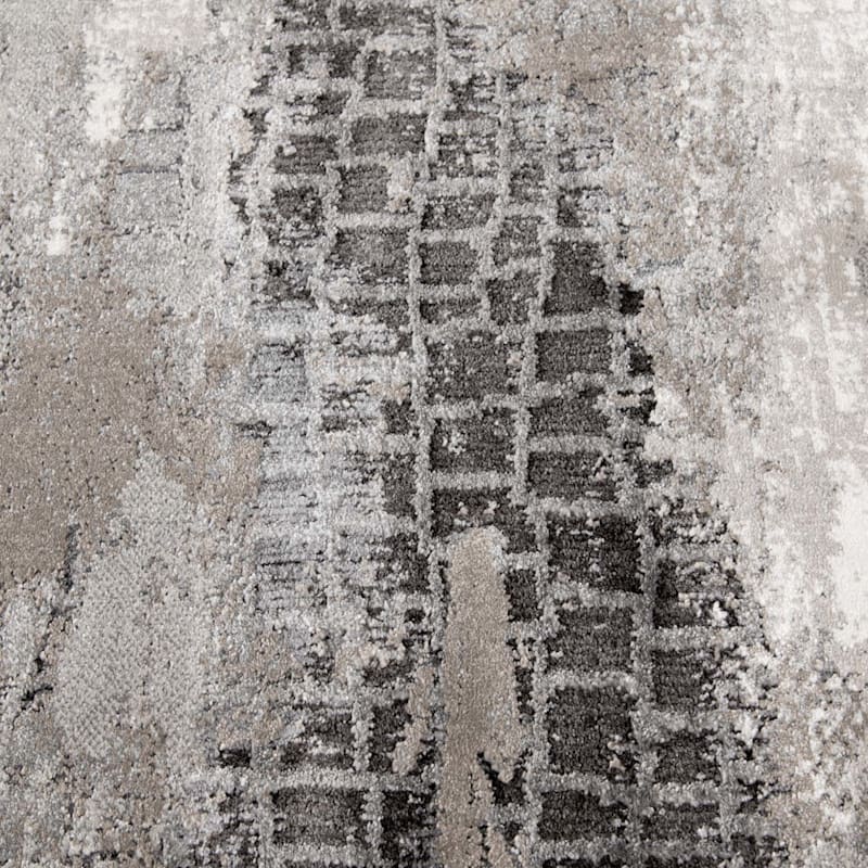 (A479) Camden Canbera Neutral Abstract Area Rug, 8x10