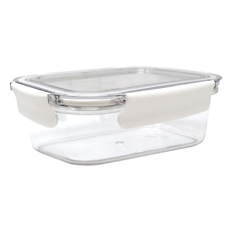 White Airtight Food Storage Container, 30oz