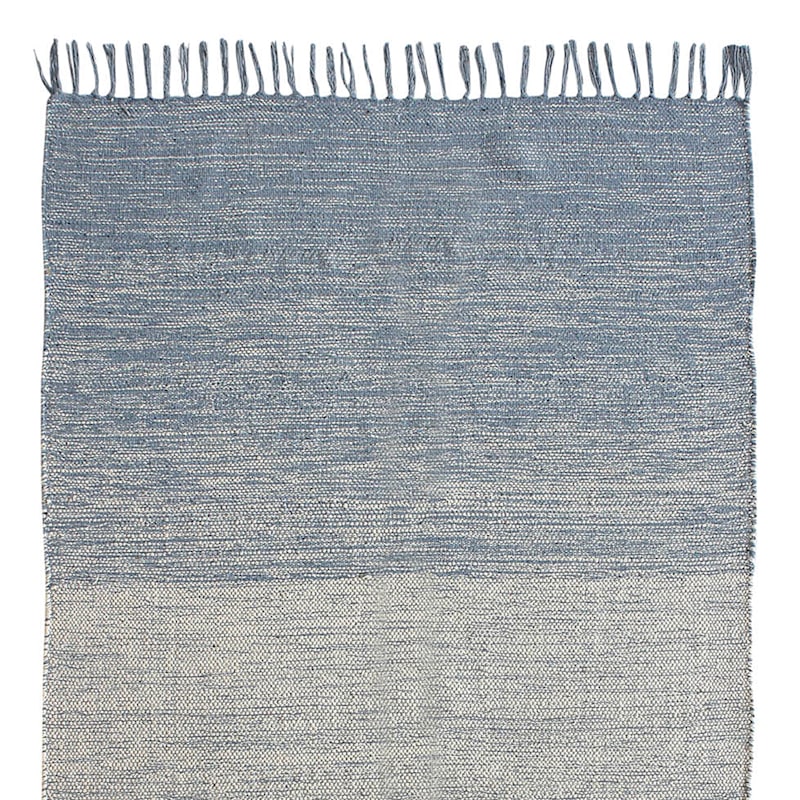 Blue Ombre Fringe Runner 2x5 | At Home