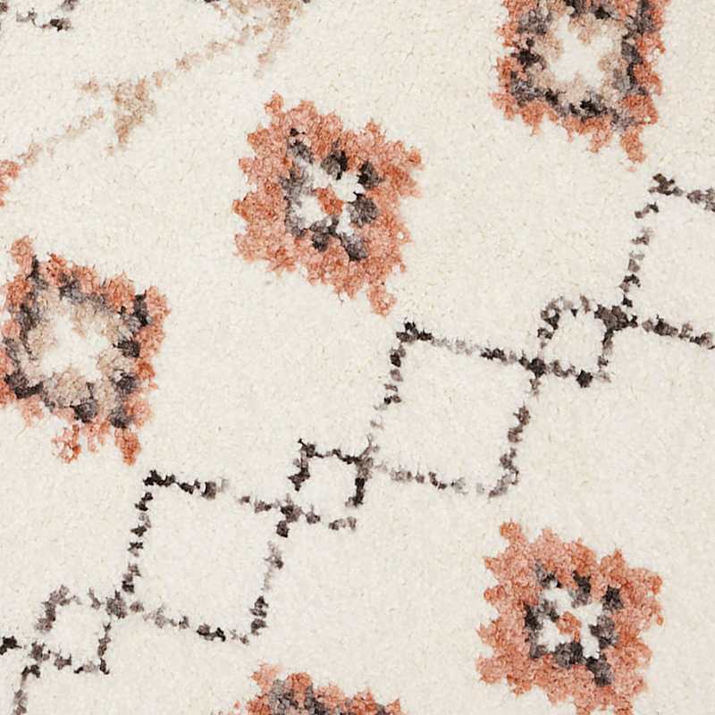 (C184) Found & Fable Alton Ivory Shag Area Rug, 5x7