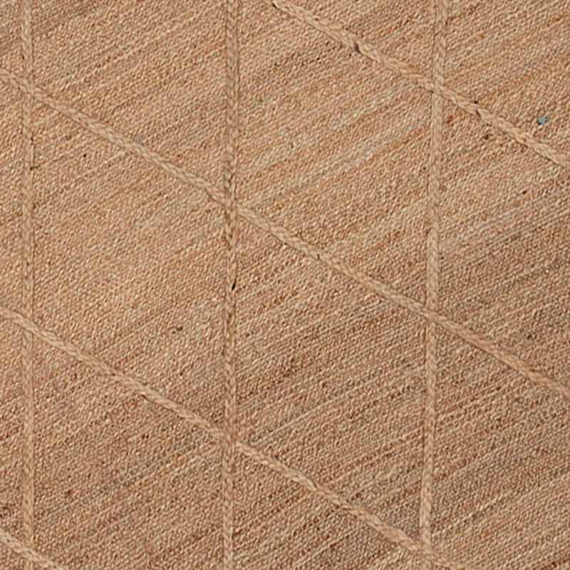 (B661) Providence Goldie Jute Diamond Design Area Rug, 5x7