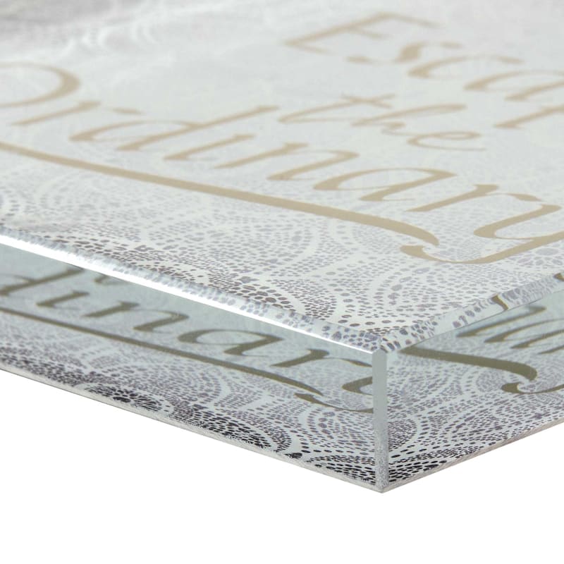 Escape the Ordinary Glass Block Sign, 6"