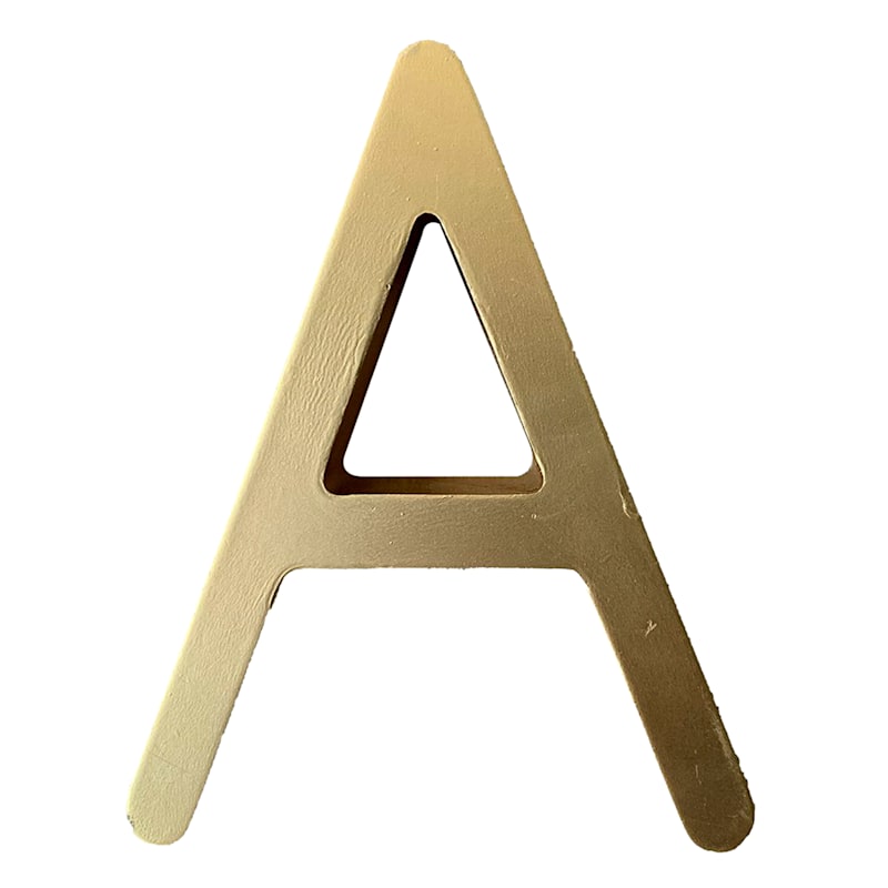 4" Gold Monogram Letter, A