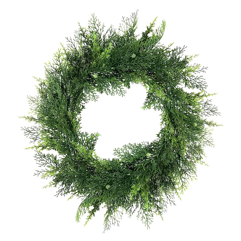 Cedar Greenery Wreath 24" | Holiday Wreaths | At Home