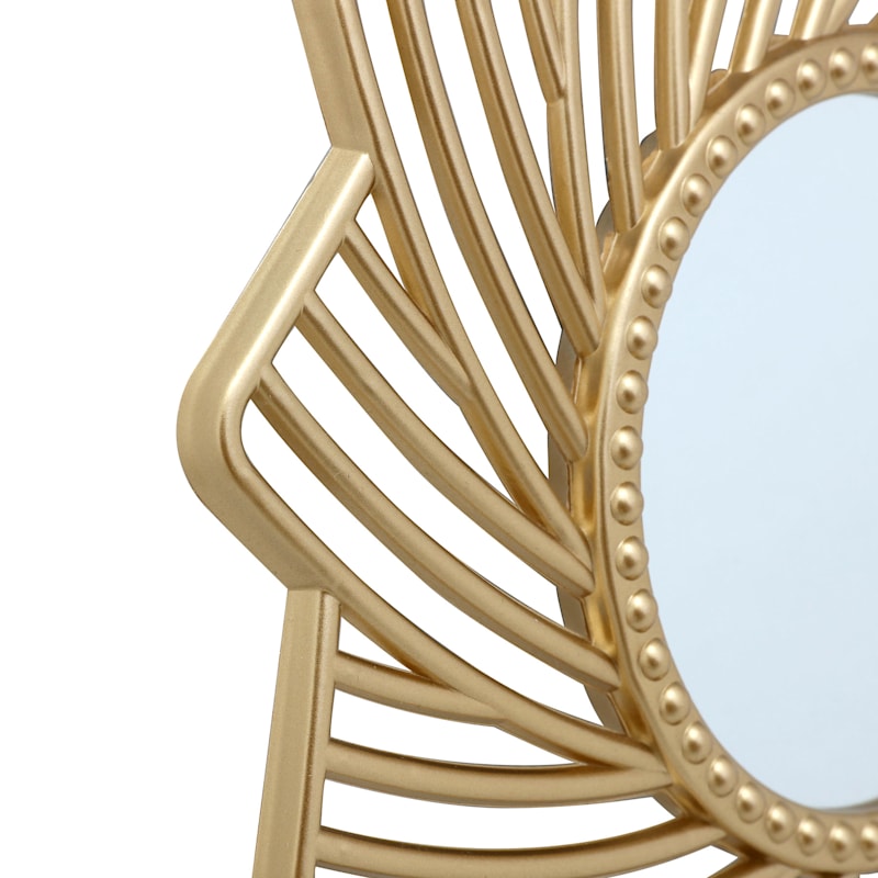 3-Piece Gold Wall Mirror Set, 10"