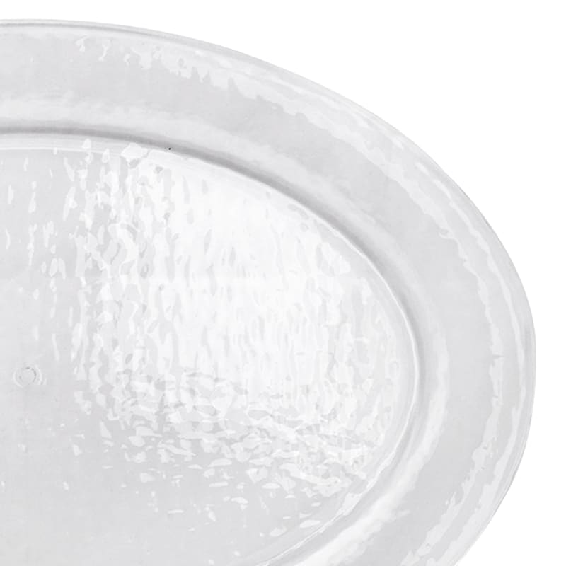 Clear Acrylic Oval Serving Platter | At Home