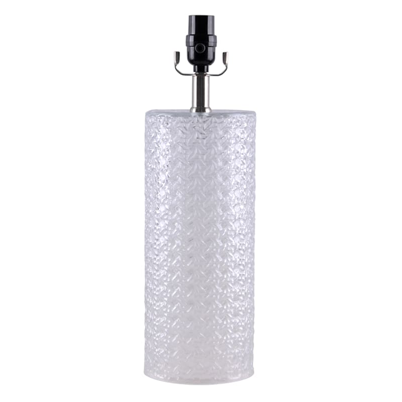 Grace Mitchell Clear Glass Table Lamp Base, 18"