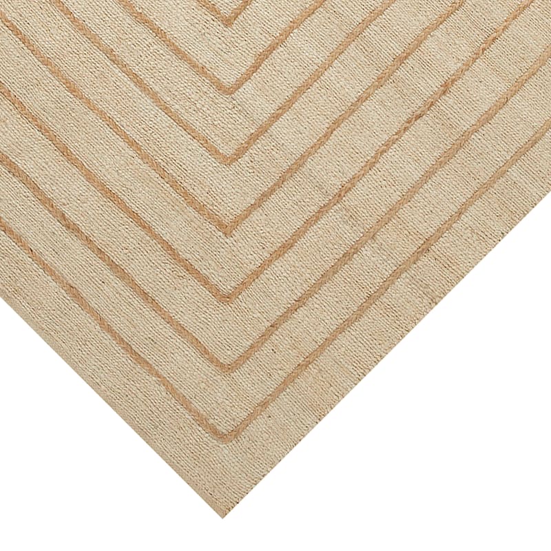 (B852) Tracey Boyd Arlo Natural Jute Area Rug, 8x10