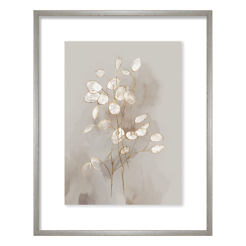 Providence Glass Framed Floral Print Wall Art, 23x29