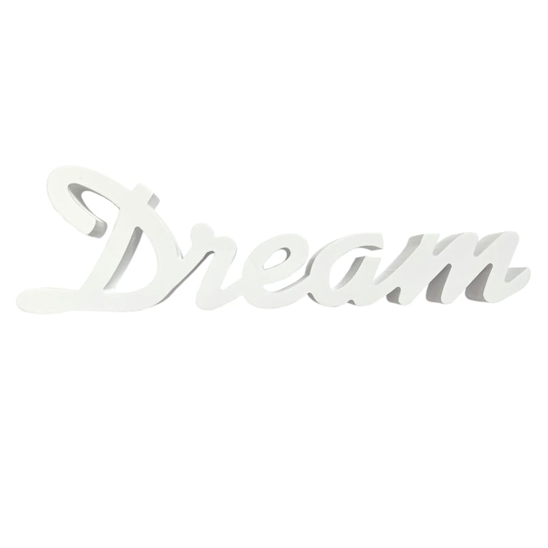 Tiny Dreamers White Dream Sign, 14"