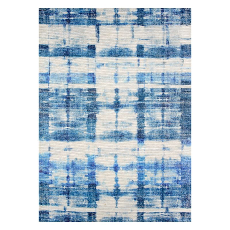 Ty Pennington Hale Indigo Flatweave Outdoor Area Rug, 5X7 | At Home