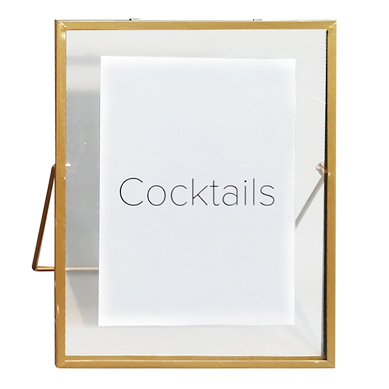 3-Pack Gold Frame Signs, 7x9