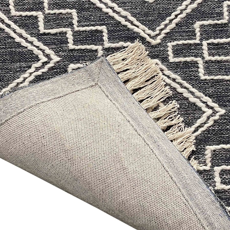 (B711) Honeybloom Grey Accent Rug, 3x5